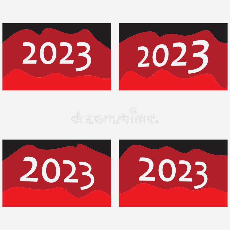 Year 2023 icon vector stock vector. Illustration of greeting - 265226611