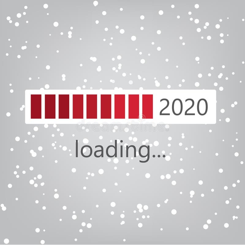 2020 year loading concept stock vector. Illustration of card - 157744986
