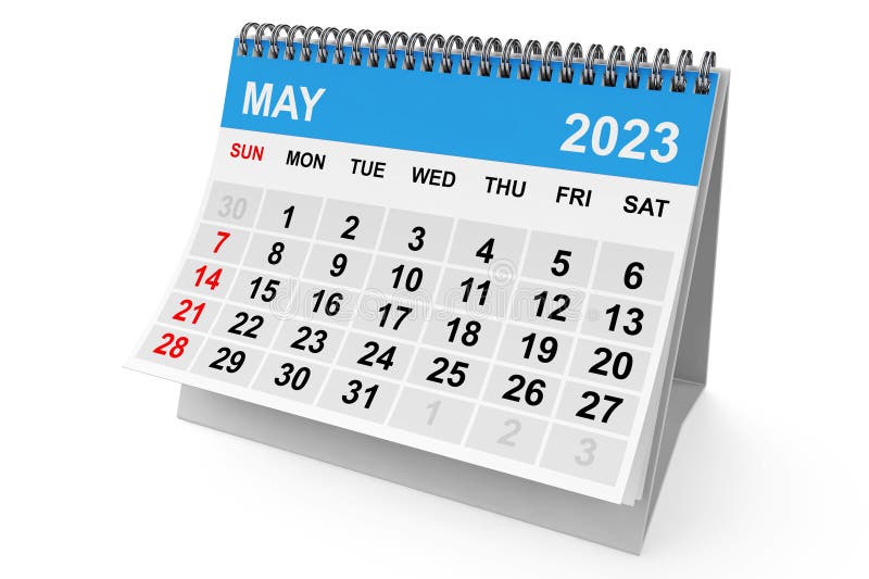 May 2023 Calendar 3d Stock Illustrations – 129 May 2023 Calendar 3d ...