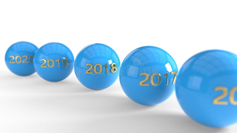 This Year and Next Year are, 3d Rendering Stock Illustration ...