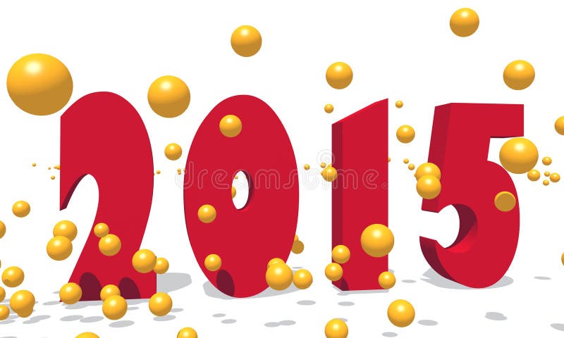 2015 year number stock illustration. Illustration of winter - 44553471
