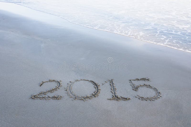 Year 2015 number . stock image. Image of coast, greeting - 48613967