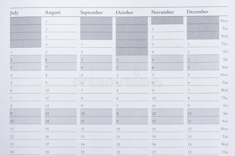 Organiser Diary Page stock image. Image of traditional - 79193063
