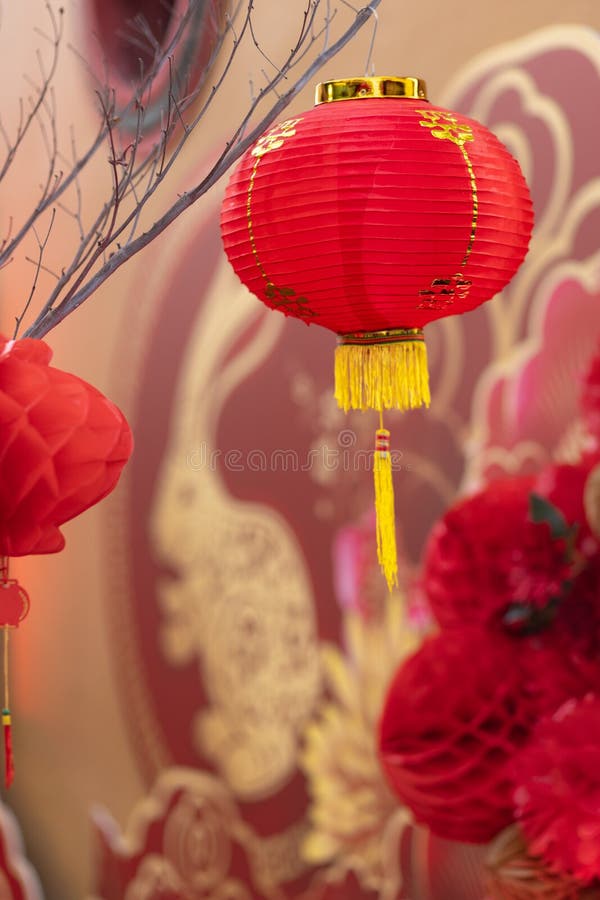 Year of the Rabbit , Chinese New Year Lanterns in Old Town Area Stock ...