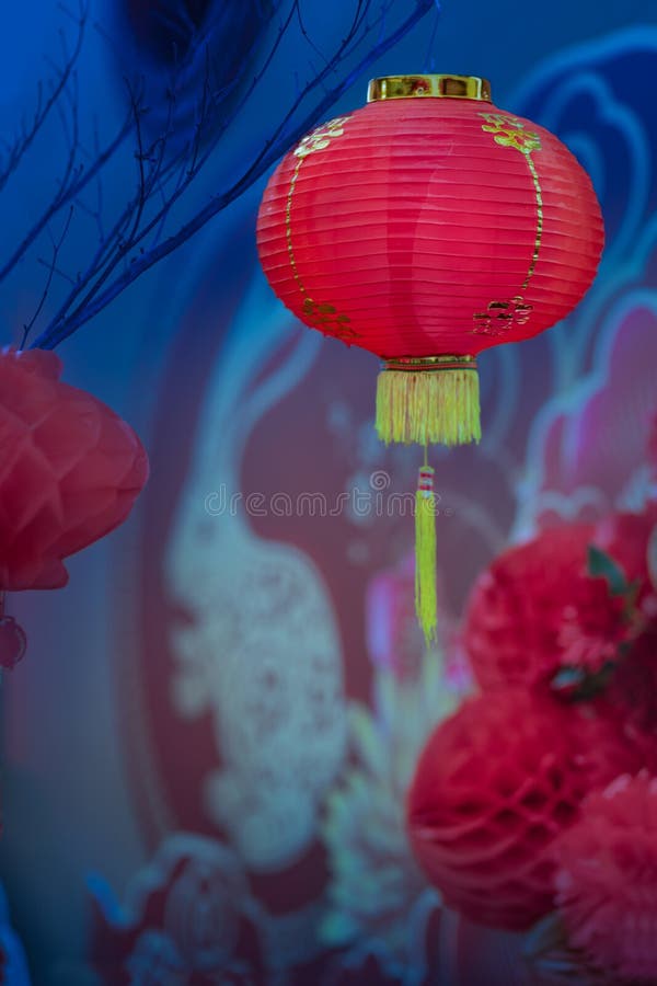 Year of the Rabbit , Chinese New Year Lanterns in Old Town Area Stock ...