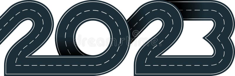 2023 year stock vector. Illustration of type, number - 264376242