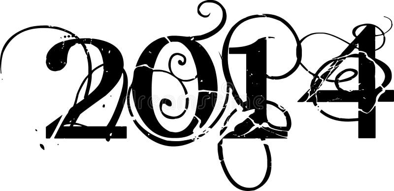 Year 2014 sign stock vector. Illustration of isolated - 33182965