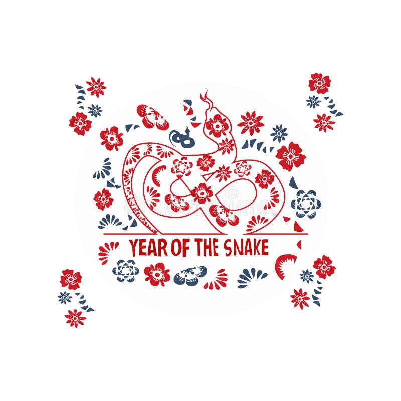 Year of the Snake 2025 Happy Chinese News Stock Vector - Illustration ...