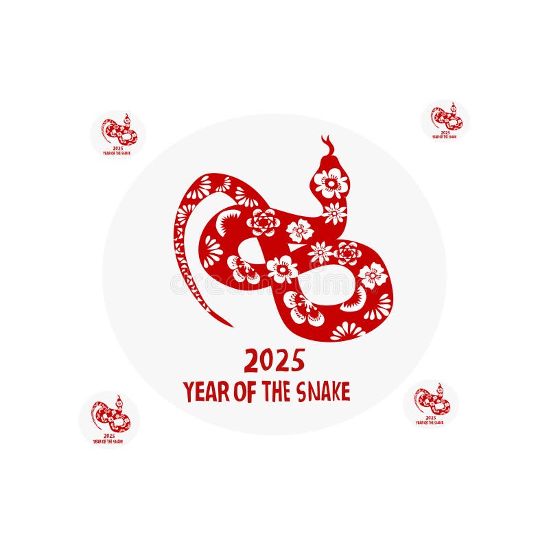 Year of the Snake Free Vector Illustration Stock Illustration ...
