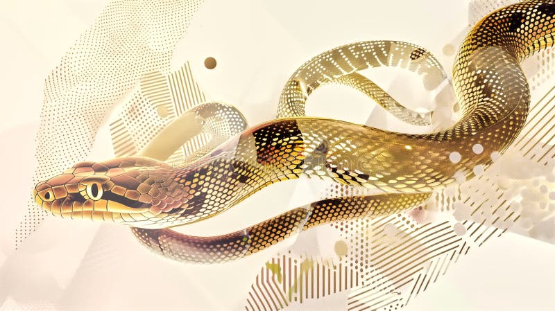 Year of the Snake-themed Advertisement Banner â€“ Sleek, Mini Stock ...