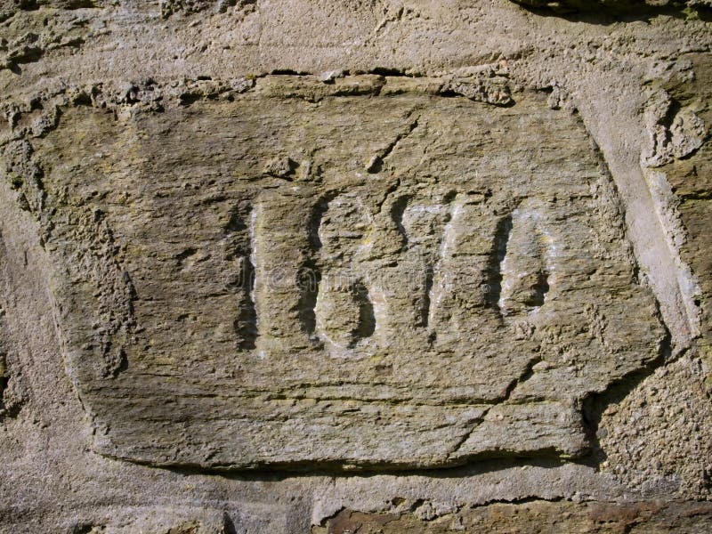 The year in stone stock photo. Image of construction - 377668880