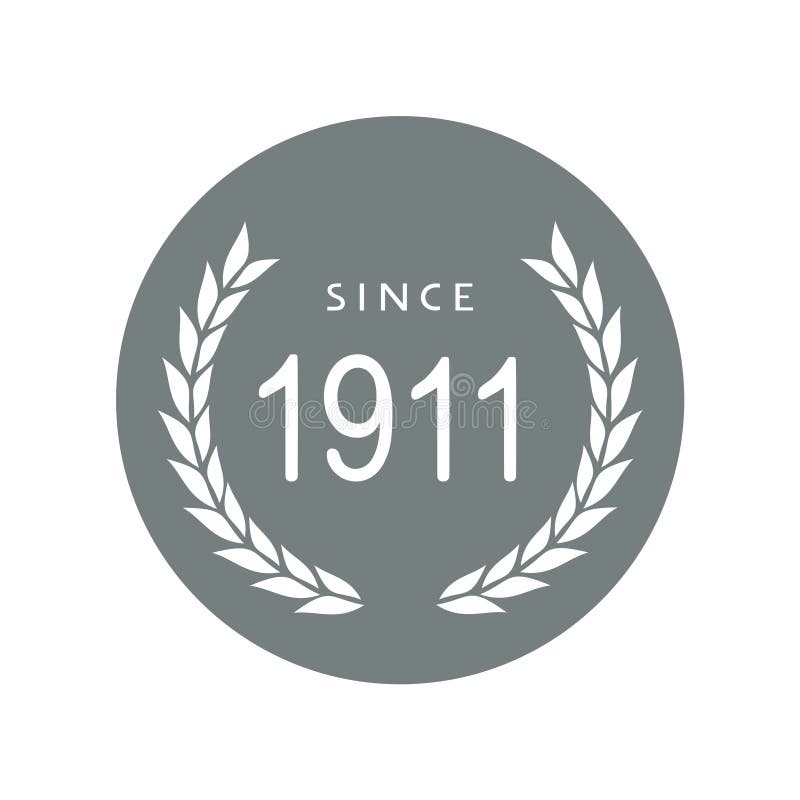 Since 1911 year symbol stock vector. Illustration of anniversary ...