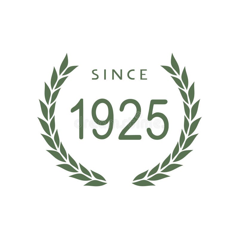 Since 1925 year symbol stock vector. Illustration of years - 292580068