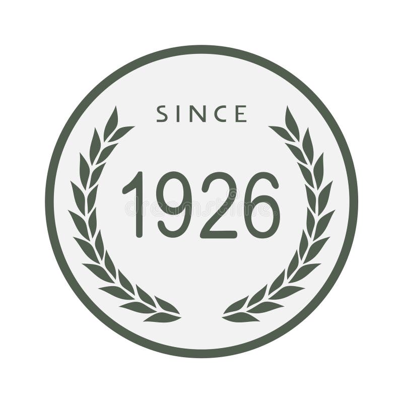 Since 1926 year symbol stock vector. Illustration of 1926 - 292580082