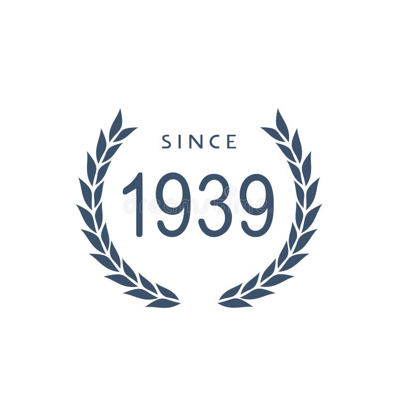 Since 1939 year symbol stock vector. Illustration of ceremony - 292580099