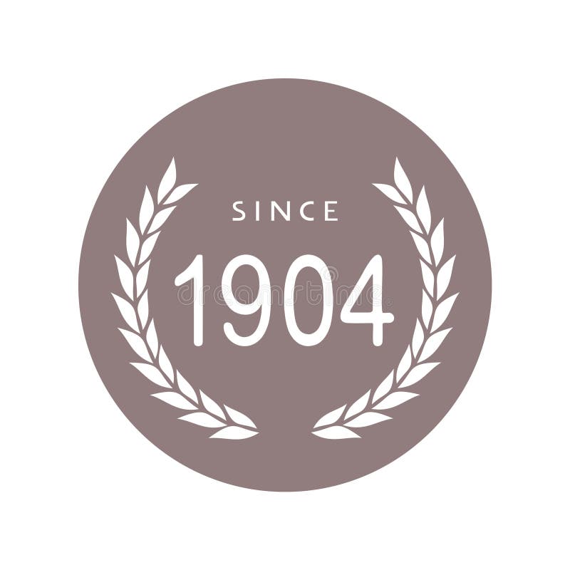 Since 1904 year symbol stock vector. Illustration of elegance - 314199308
