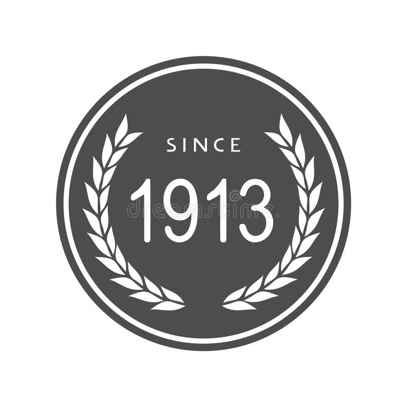 Since 1913 year symbol stock vector. Illustration of advertisement ...