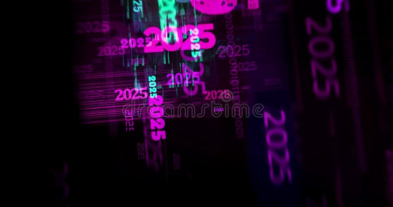 2025 Year Symbol Seamless Loop Stock Video - Video of concept, icon ...