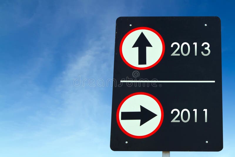 Year on traffic sign stock image. Image of black, transport - 22674179