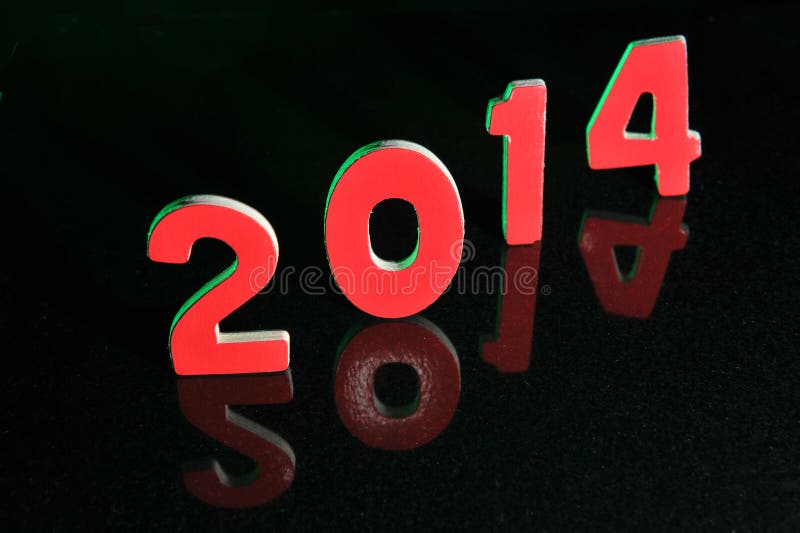 The Year 2014 in Wooden Numbers Together Stock Image - Image of ...