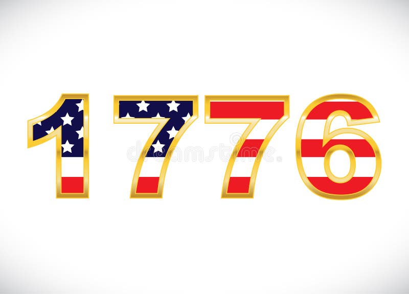 The Year 1776 stock illustration. Illustration of historical - 124650725