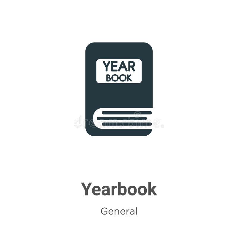 Yearbook Vector Icon on White Background. Flat Vector Yearbook Icon ...
