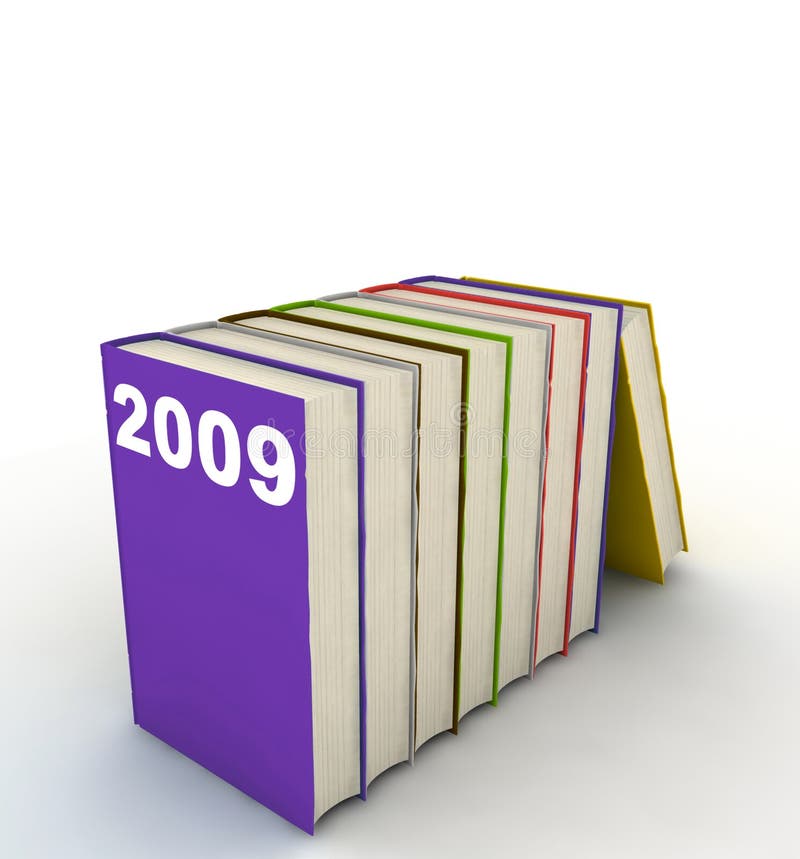 Yearbooks 2009 stock illustration. Illustration of knowledge - 6427674