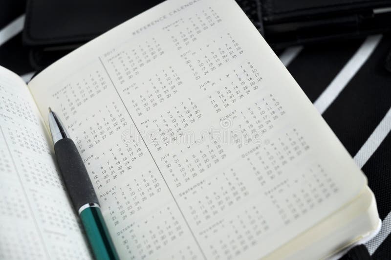 Yearly calendar page stock image. Image of journal, page - 59181205