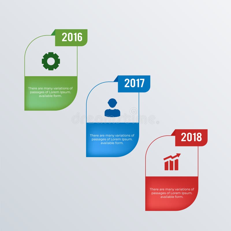 Yearly Reporting Infographic Template Design. Business Concept ...
