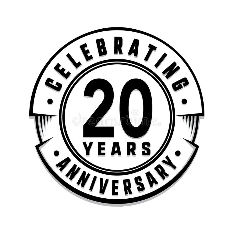 20 Years Anniversary Logo Stock Illustrations – 2,519 20 Years ...