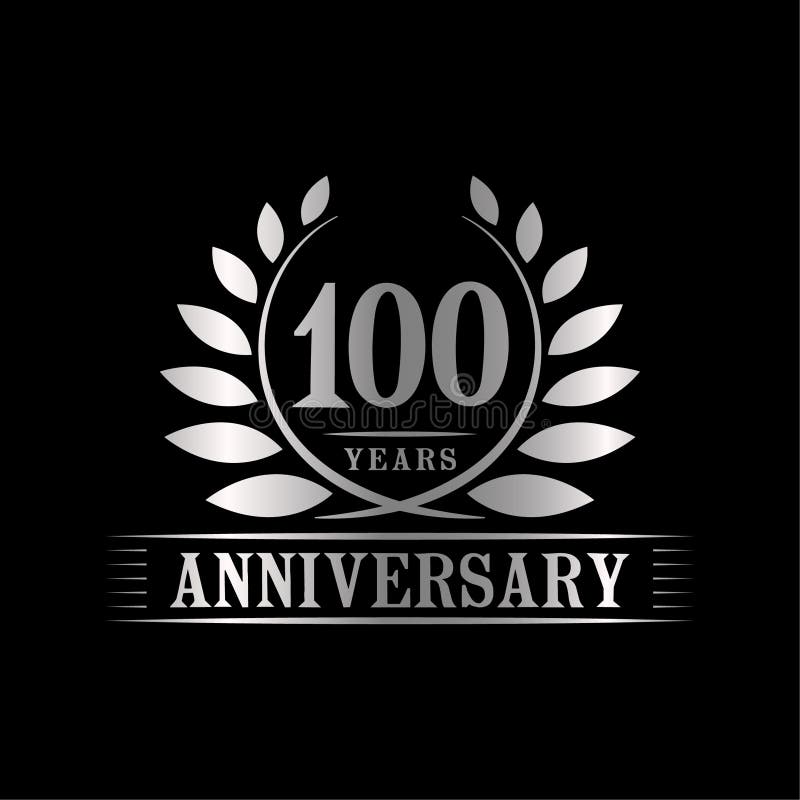 100 Years Anniversary Celebration Logo 100th Anniversary Luxury Design