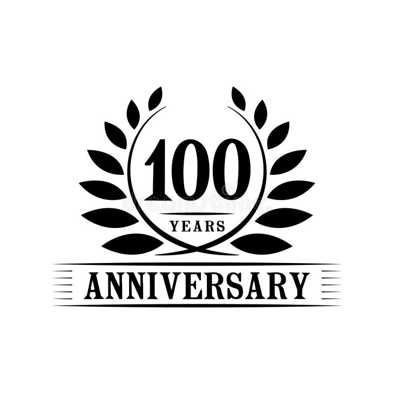 100 Years Anniversary Celebration Logo. 100th Anniversary Luxury Design ...
