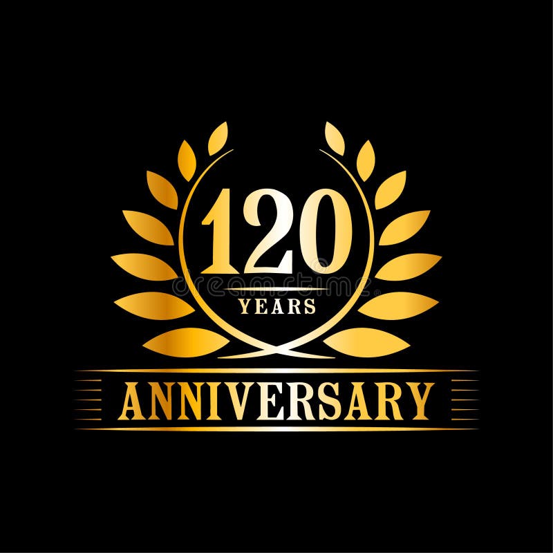 120th Anniversary Design Template. 120 Years Logo. 120 Years Vector and ...