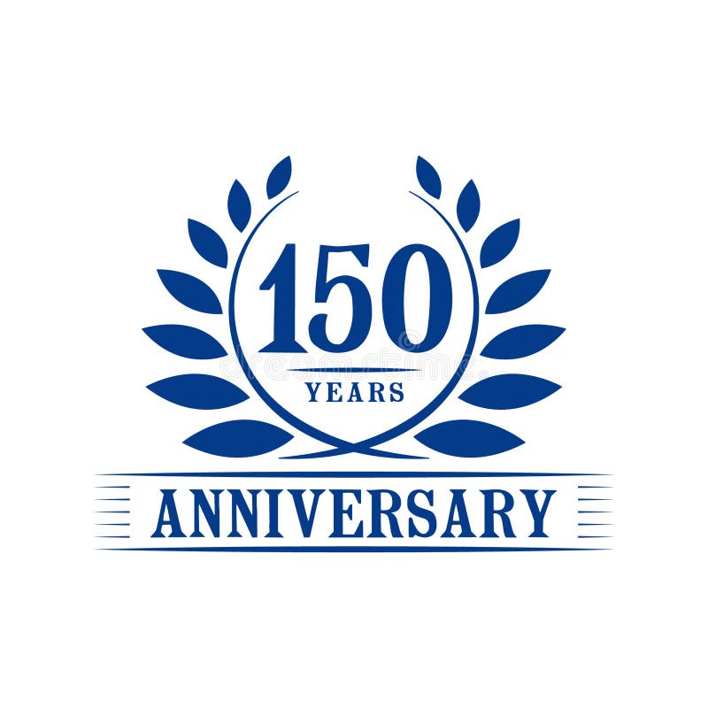 150 Years Anniversary Celebration Logo. 150th Anniversary Luxury Design ...