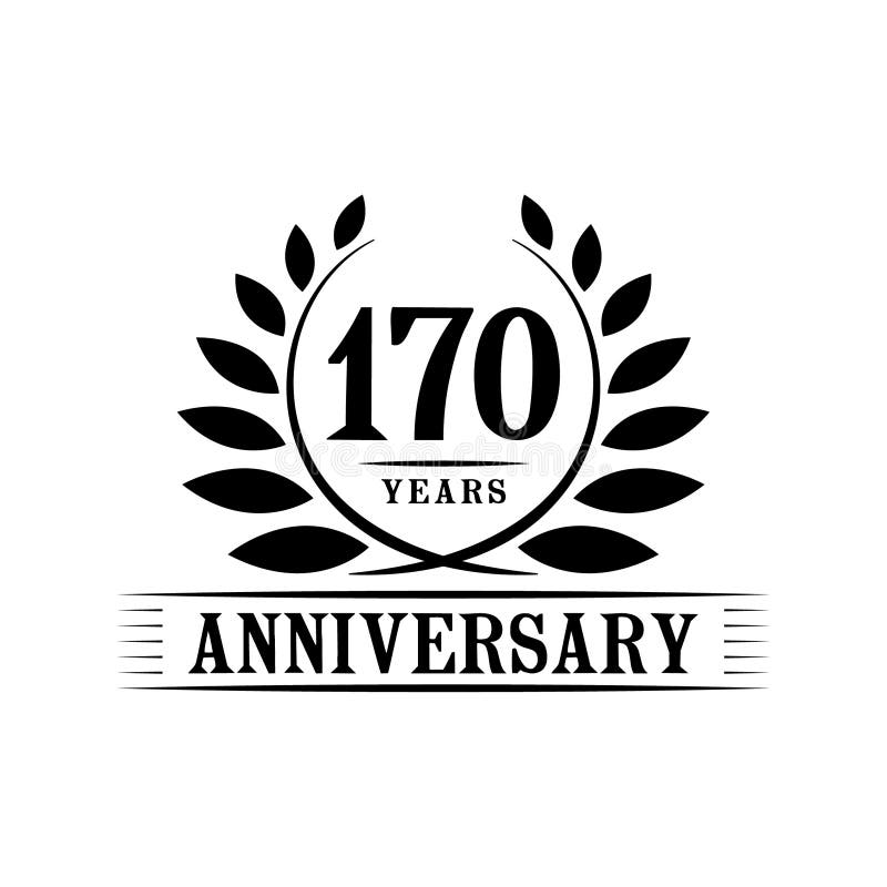 170 Years Anniversary Celebration Logo. 170th Anniversary Luxury Design ...