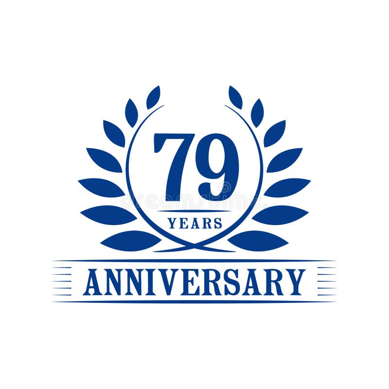 79 Years Anniversary Celebration Logo. 79th Anniversary Luxury Design ...