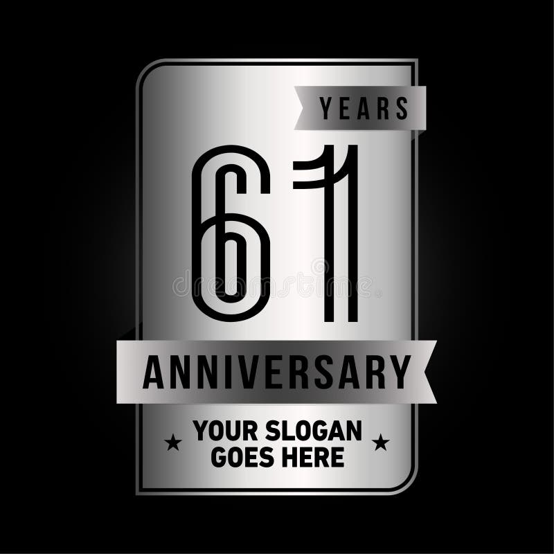61 Birthday Logo Stock Illustrations – 269 61 Birthday Logo Stock ...