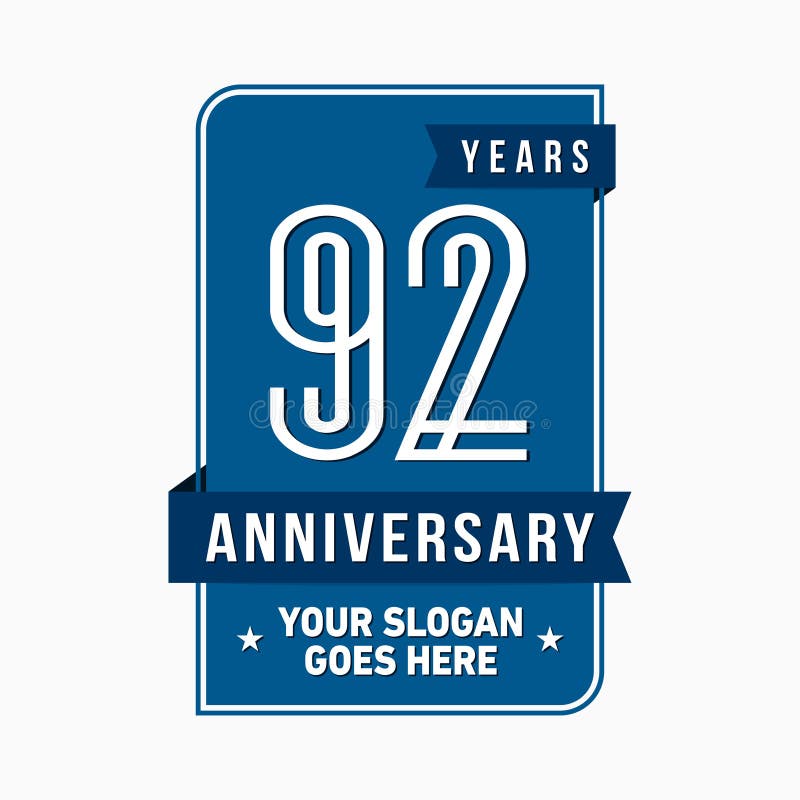 92years Anniversary Stock Illustrations – 73 92years Anniversary Stock ...