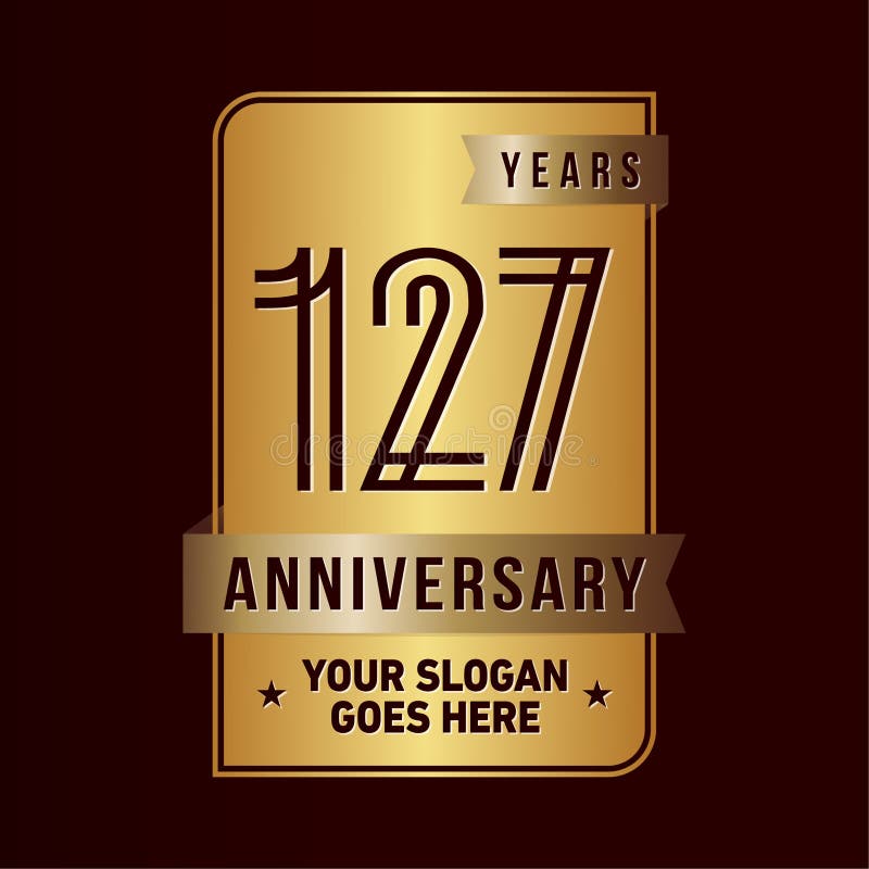 127 Years Celebrating Anniversary Design Template. 127th Logo. Vector ...