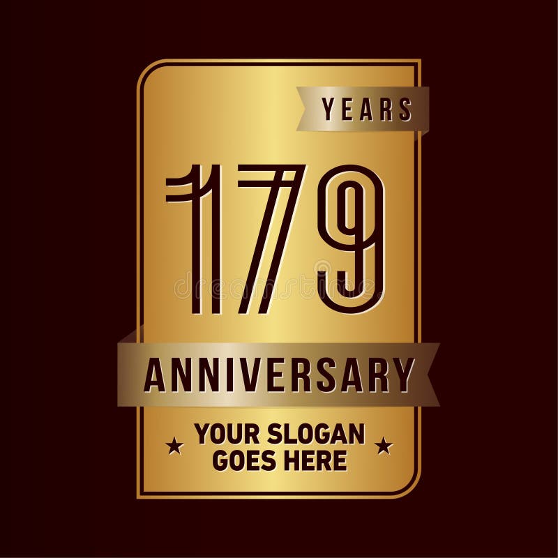 179 Years Celebrating Anniversary Design Template. 179th Logo. Vector ...