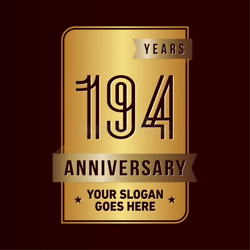 194 Years Celebrating Anniversary Design Template. 194th Logo. Vector ...
