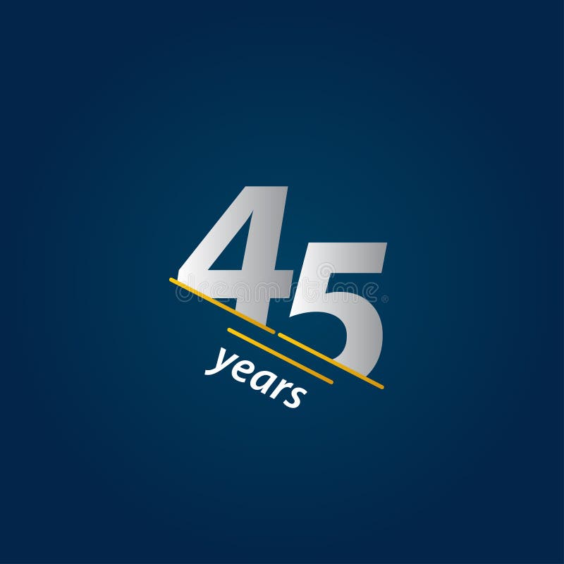 45 Years Number Stock Illustrations – 1,463 45 Years Number Stock ...
