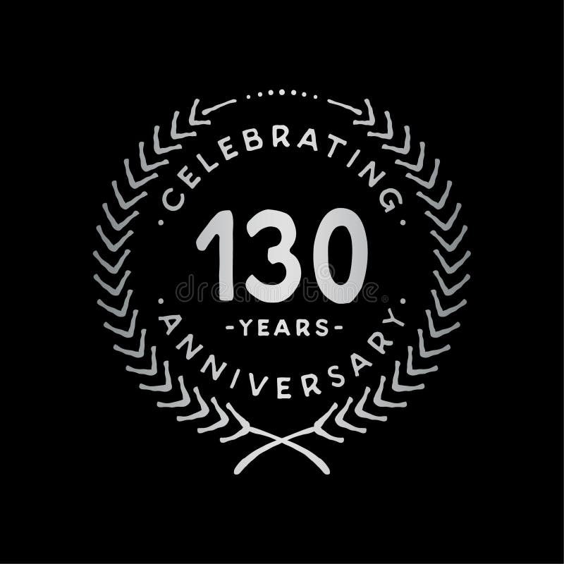 130 Years Design Template. 130th Vector and Illustration Stock Vector ...