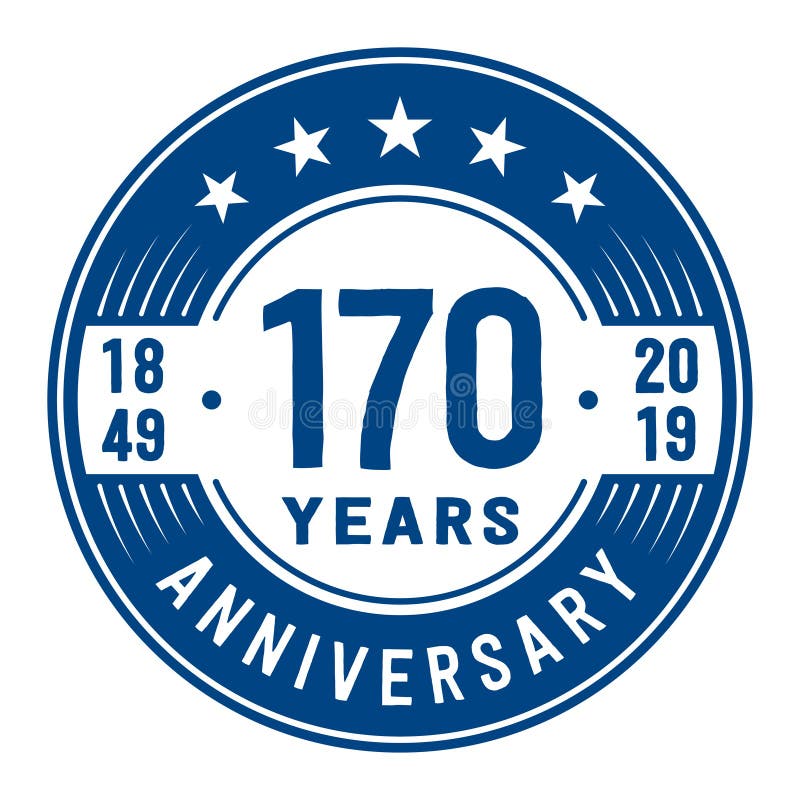 170years Celebrating Anniversary Design Template. 170th Anniversary ...
