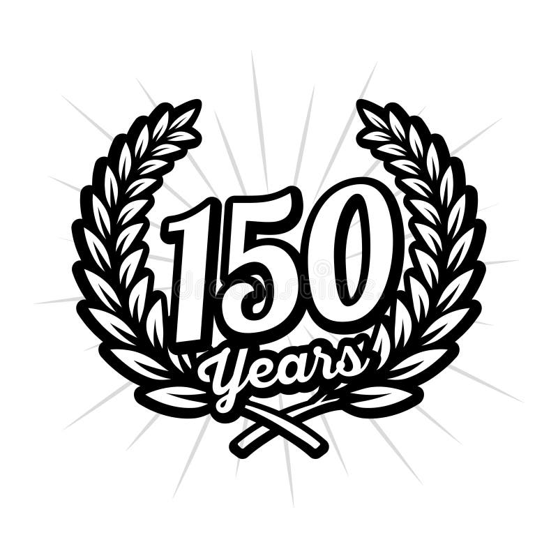 150 Years Anniversary Celebration Design Template. 150th Anniversary ...