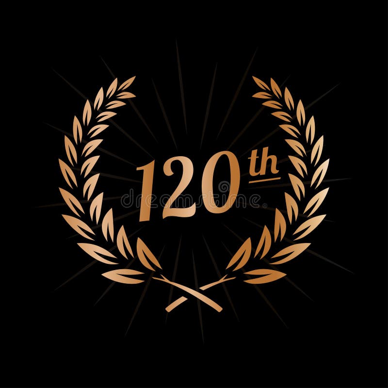 120 Years Anniversary Celebration Design Template. 120th Anniversary ...