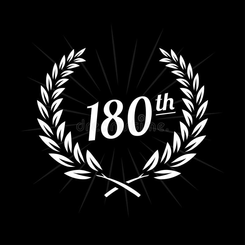 180 Years Anniversary Celebration Design Template. 180th Anniversary ...