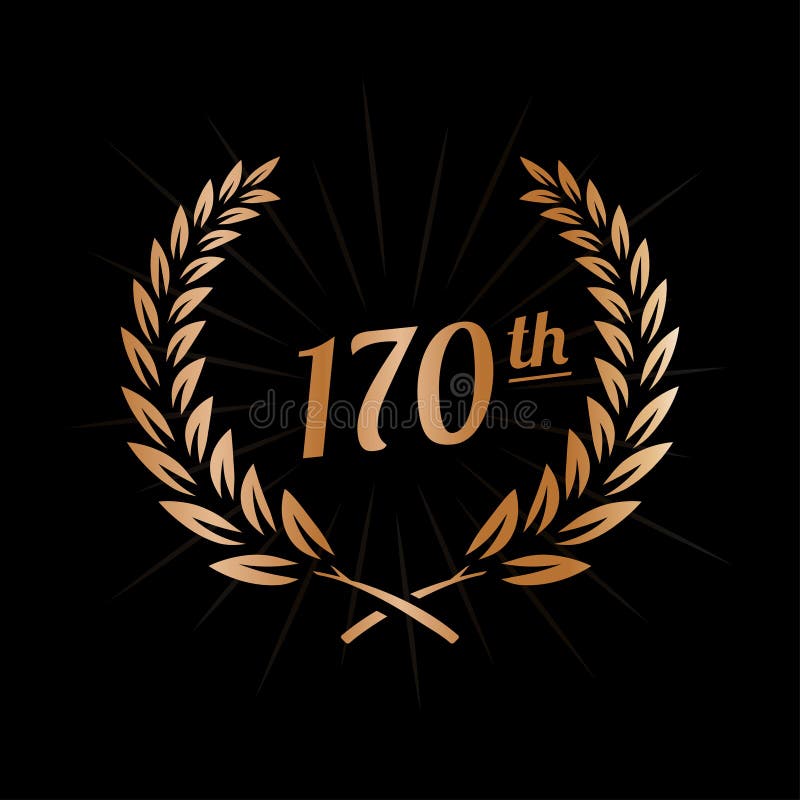 170 Years Anniversary Celebration Design Template. 170th Anniversary ...