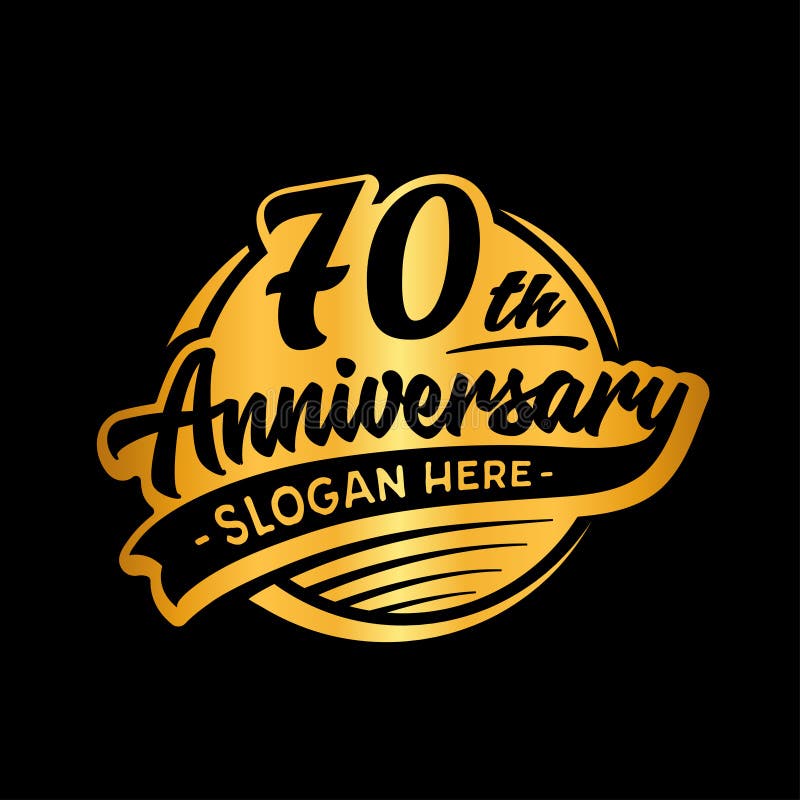 70 Years Anniversary Design Template. Vector and Illustration. 70th ...