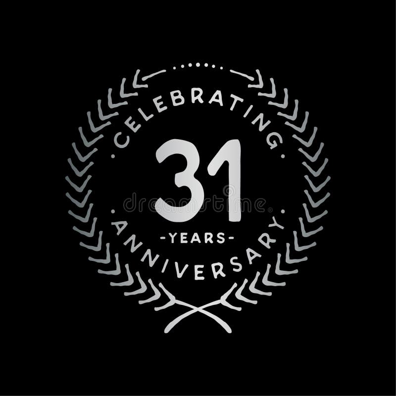 31 Years Design Template. 31st Vector and Illustration Stock Vector ...